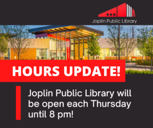 Joplin Public Library | www.joplinpubliclibrary.org/