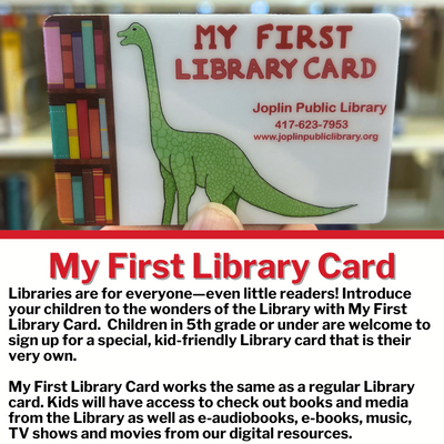 How Do I Get a Library Card? - Joplin Public Library
