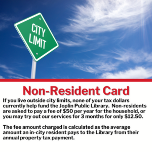 How Do I Get a Library Card? - Joplin Public Library